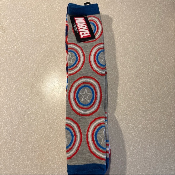 Marvel | Underwear & Socks | Marvel Captain America Shield Socks Gray ...